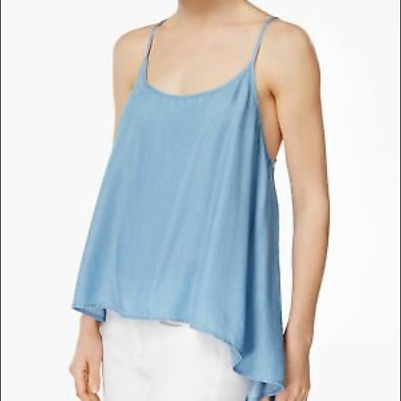 RACHEL Rachel Roy | Tops | Rachel Roy Blue Denim Spaghetti Strap ...